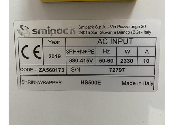 Ligne d'occasion SMIPACK type HS500E +T452 - 2019 - Soretrac